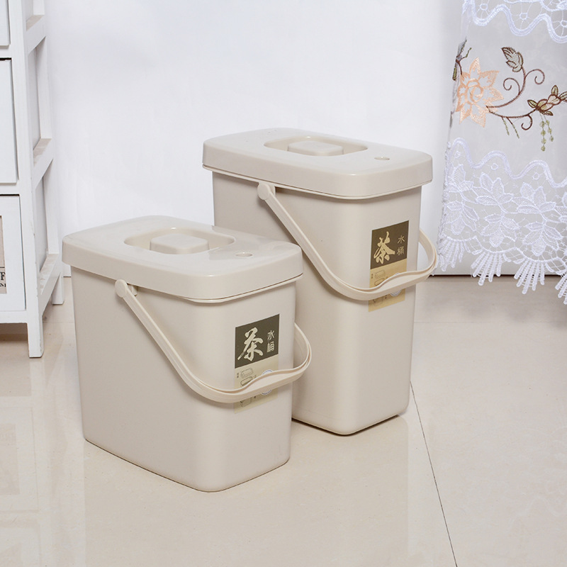 Thick plastic hand-held tea residue tea bucket - Plastic Bucket ...
